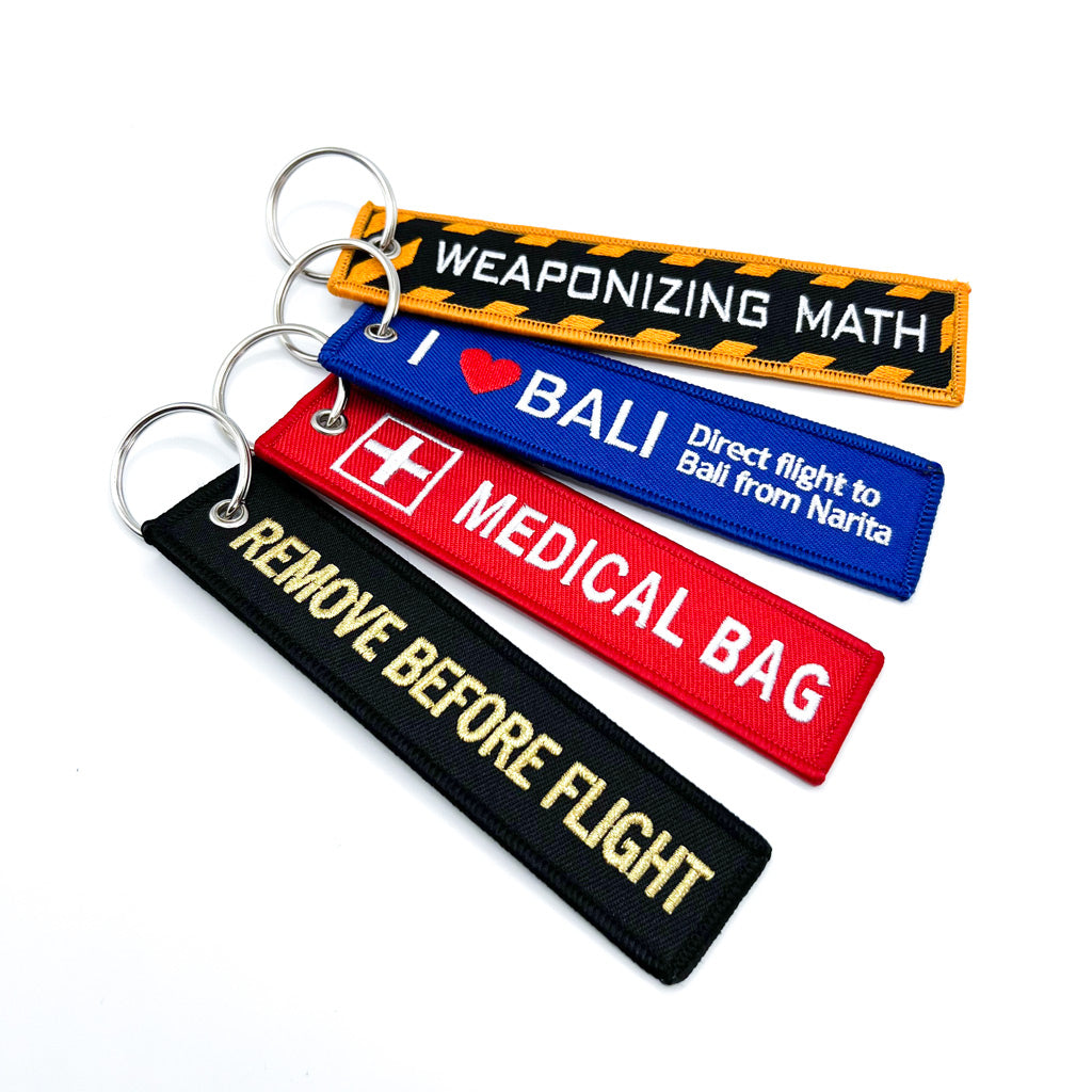 Double-Sided Custom Embroidered Keychains | Personalized, Durable ...